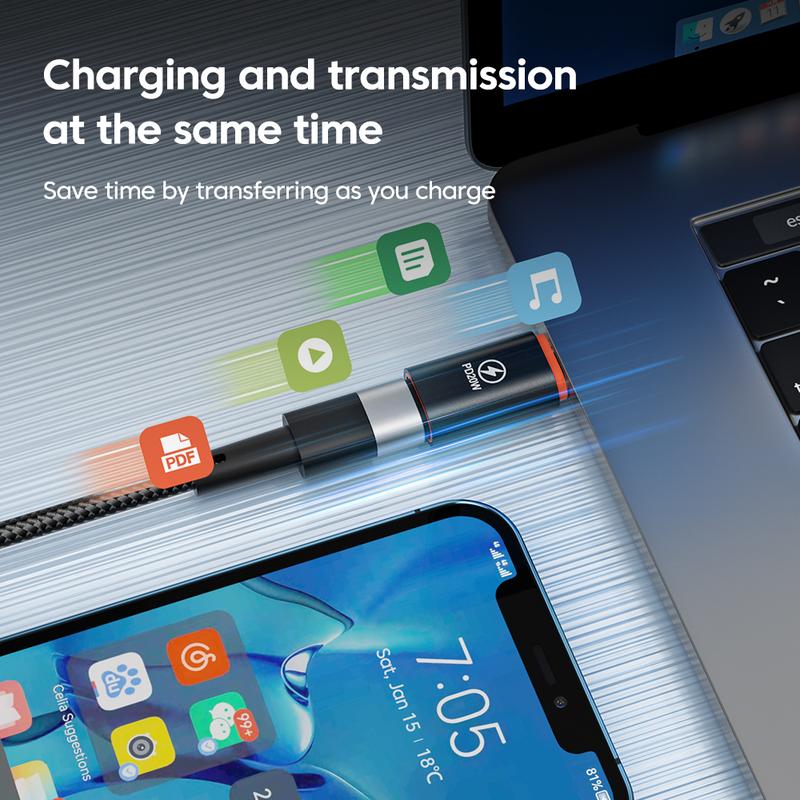 OLAF OTG USB Type C to Lightning Adapter Converter Fast Charge PD 20W ...