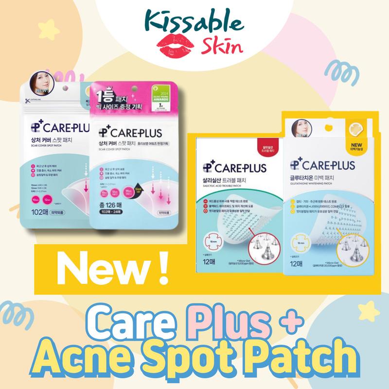 Care Plus+ Patch Jerawat Acne Cover Spot Patch 102 patches (10mm 70pcs ...
