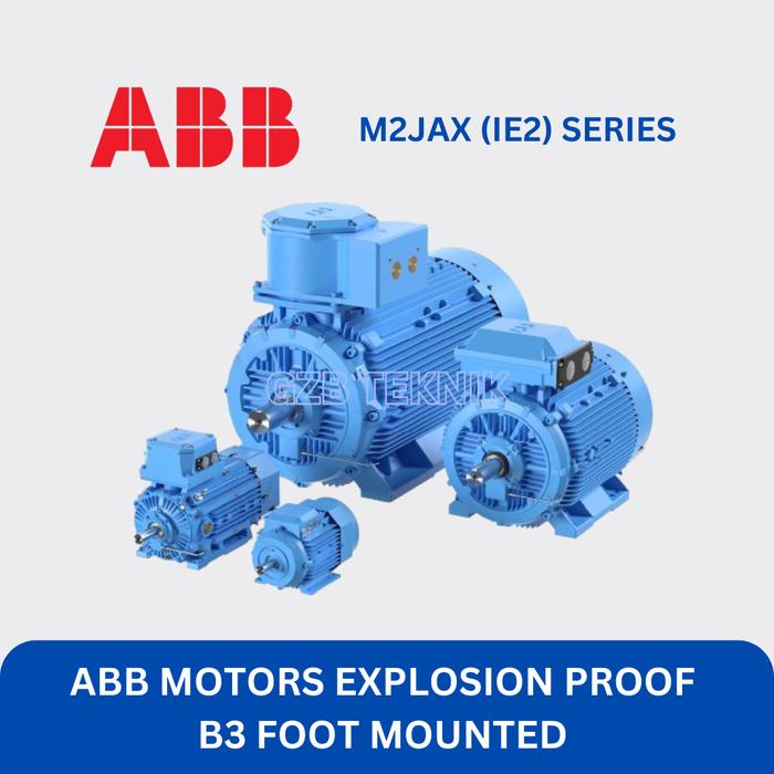 Jual Flameproof Motor ABB 0.75kW 1HP 220V/380V 3 Phase B3 Foot M2JAX ...