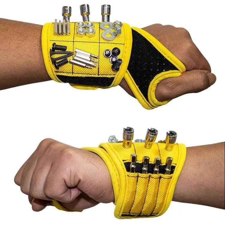 Magnetic wrist strap Velcro tool wrist strap strong magnetic - TikTok ...