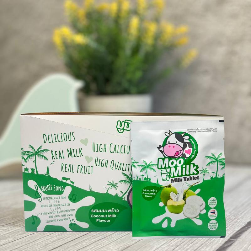 Moo Milk Milk Tablet Coconut Milk Flavour 500g (25g x 20 packs ...