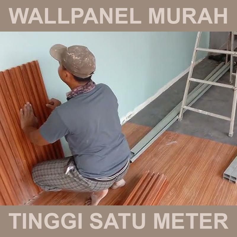 Wall Panel PVC Tinggi 1 Meter | kisi kisi Wallpanel Dinding Kayu - Shop ...