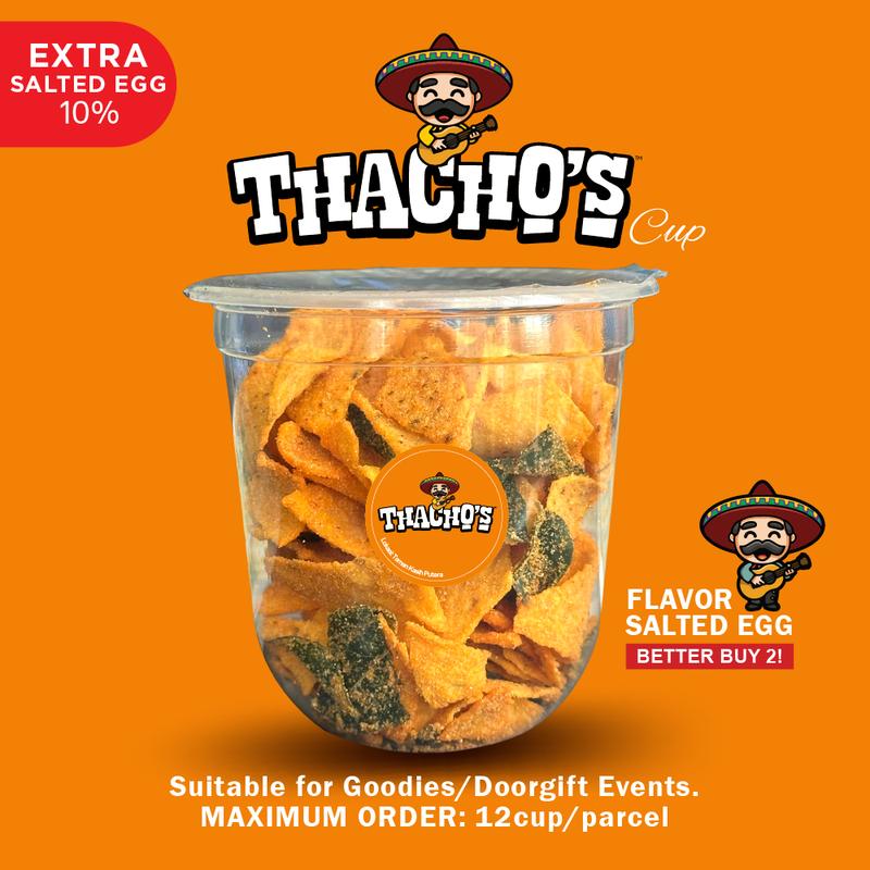 Trial Cup - Thachos Chips Flavor Salted Egg - TikTok Shop Malaysia