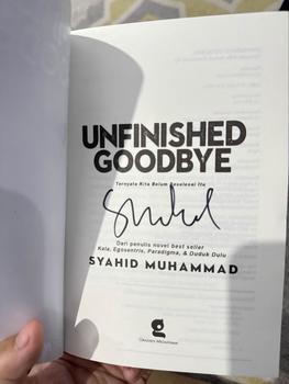 Novel - Unfinished Goodbye - Syahid Muhammad - Gradien Mediatama - Shop ...