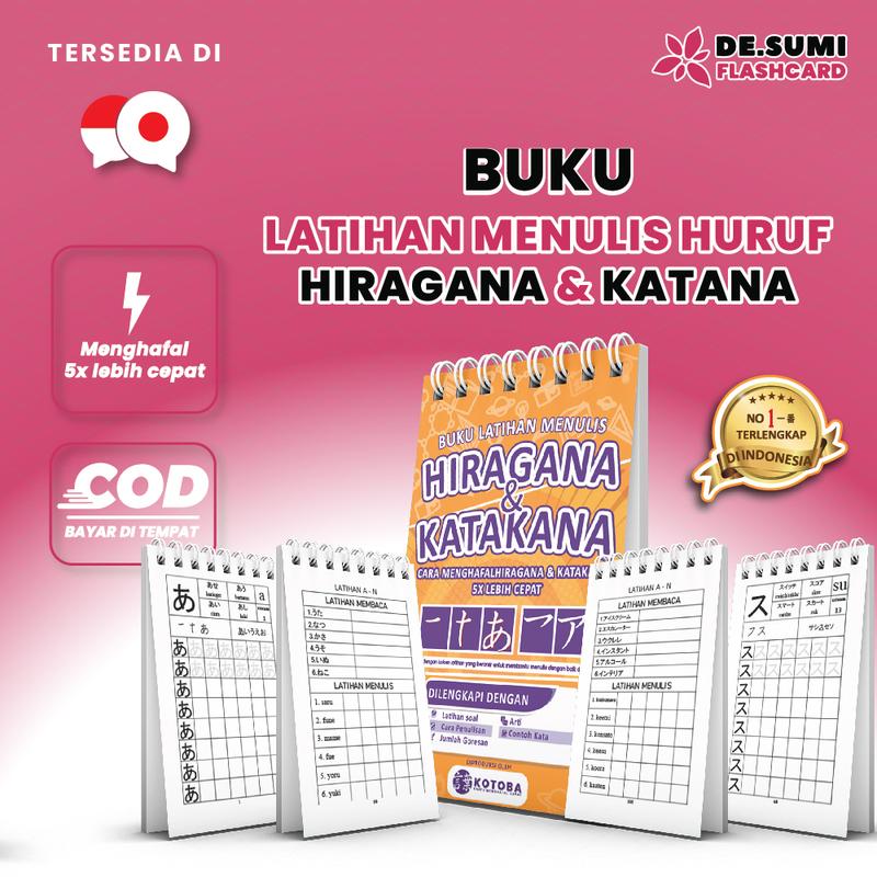 RENSHUCHOU HIRAKATA BUKU MENULIS HIRAGANA DAN KATAKANA BAHAS - Shop | Tokopedia