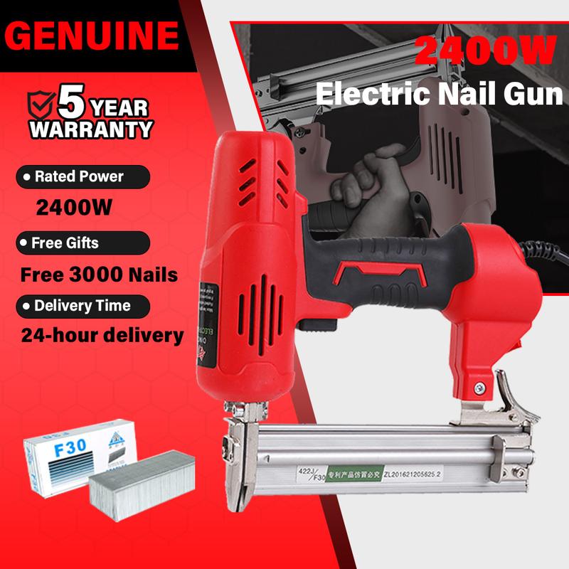 2400W Electric Nail Gun/Electric Nail Gun Tacker Heavy Duty/Woodworking ...