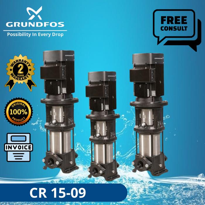 Jual POMPA AIR GRUNDFOS CR 15-09 VERTICAL IN-LINE MULTI STAGE - Jakarta ...