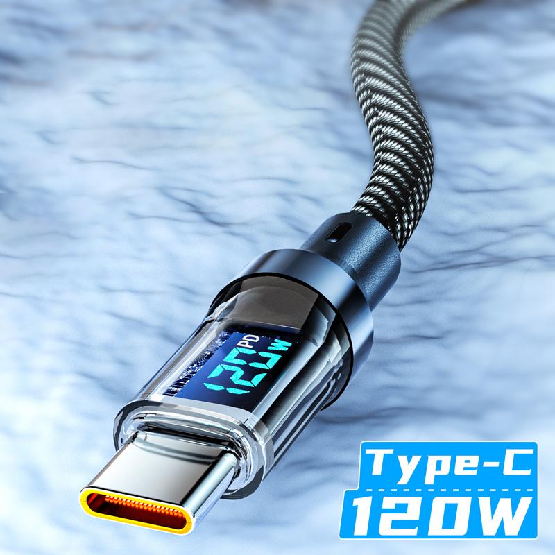 Type C fast charging cable 120W/6A Super Fast Charger Digita - TikTok ...