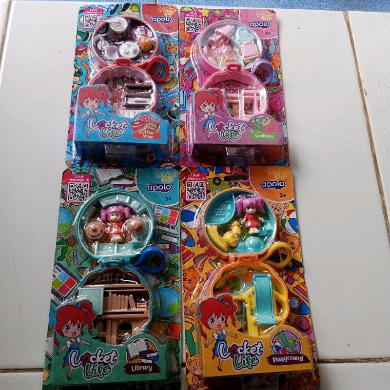mainan anak apolo locket life mini figure & diorama - Shop | Tokopedia