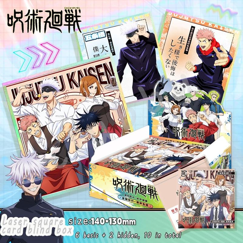 8pcs Jujutsu Kaisen Thick Square Card Gojo Satoru Sukuna Rar - TikTok ...