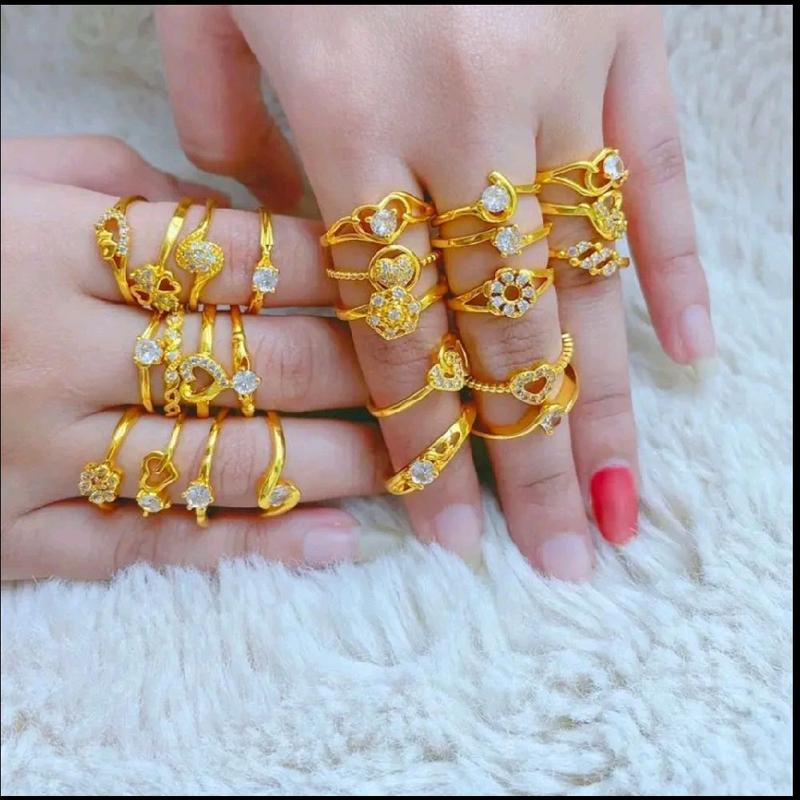 Cincin Permata Emas Titanium Cop 916 - TikTok Shop Malaysia