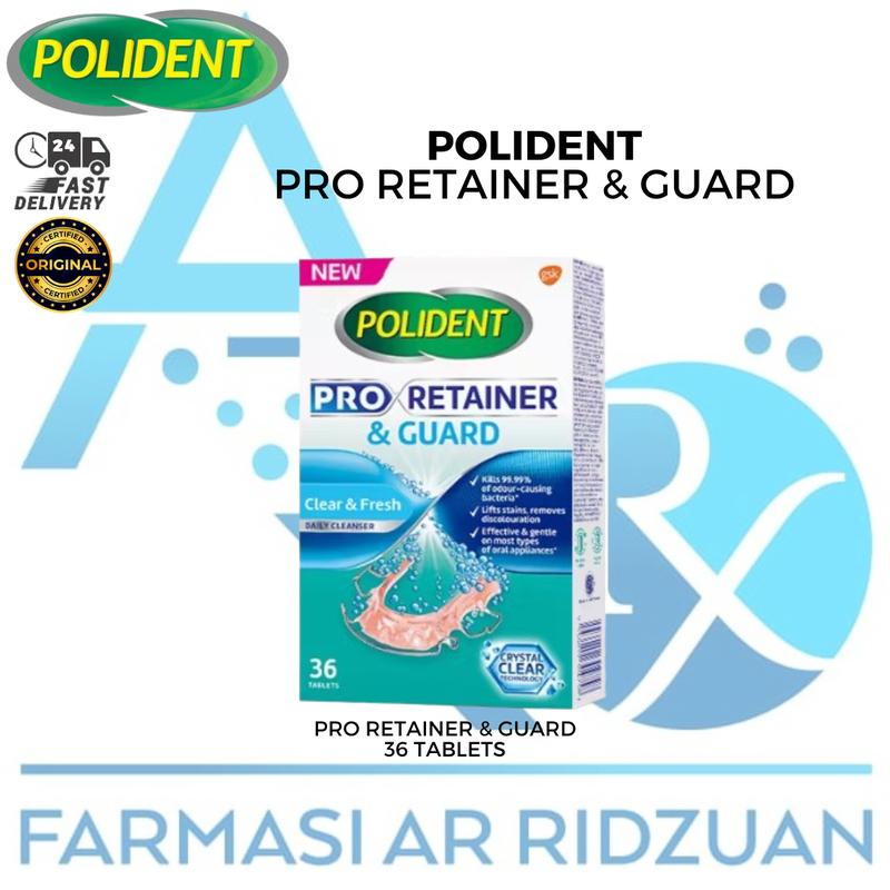 Polident Daily Cleanser Pro Retainer & Guard 36's - TikTok Shop Malaysia