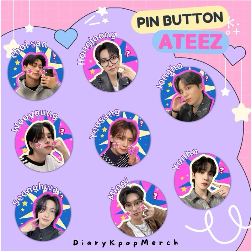 PIN BUTTON ATEEZ KPOP IDOL PIN UNTUK TAS - Shop | Tokopedia