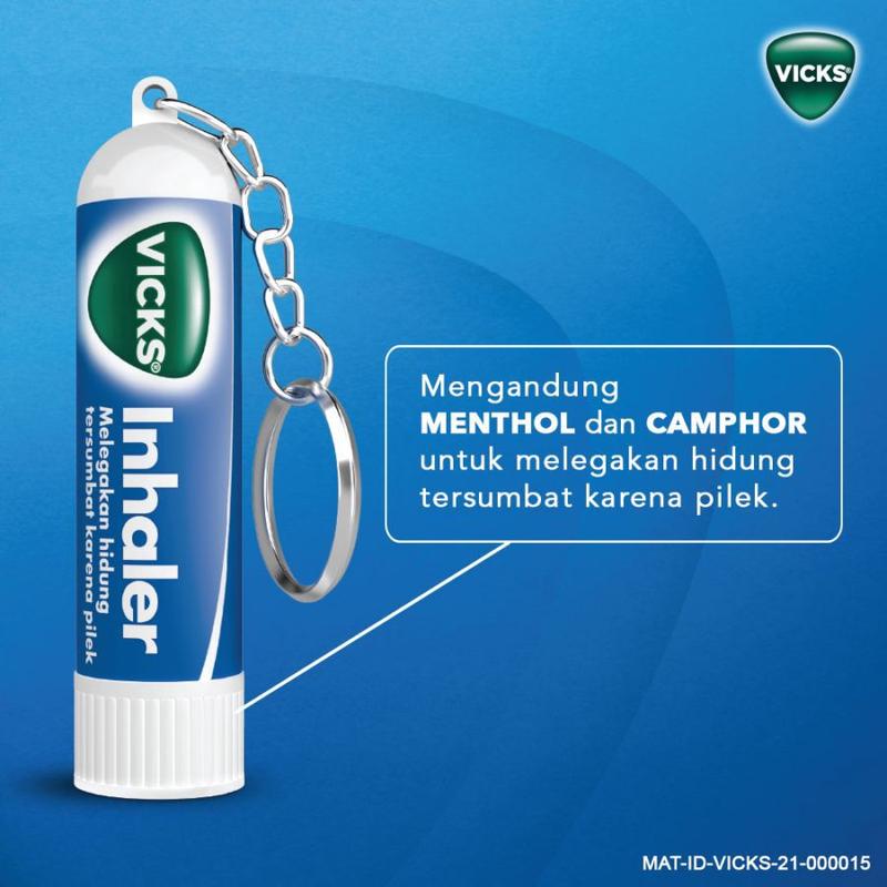 INHALER VICKS MELEGAKAN HIDUNG TERSUMBAT KARENA PILEK - Shop | Tokopedia