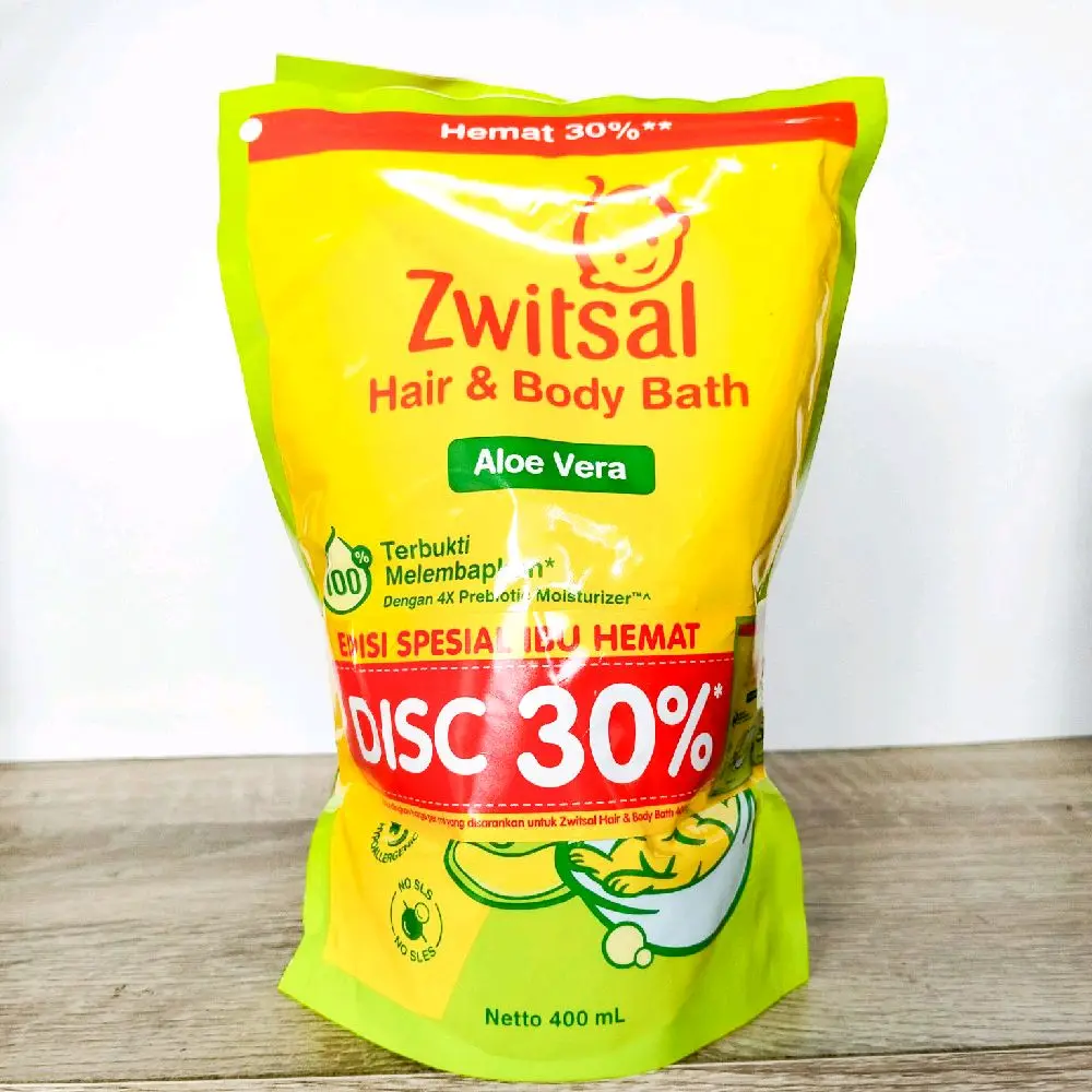 [PROMO HARI INI] Zwitsal 2IN1 HAIR & BODY 400ML BANDED REFILL - Produk ...