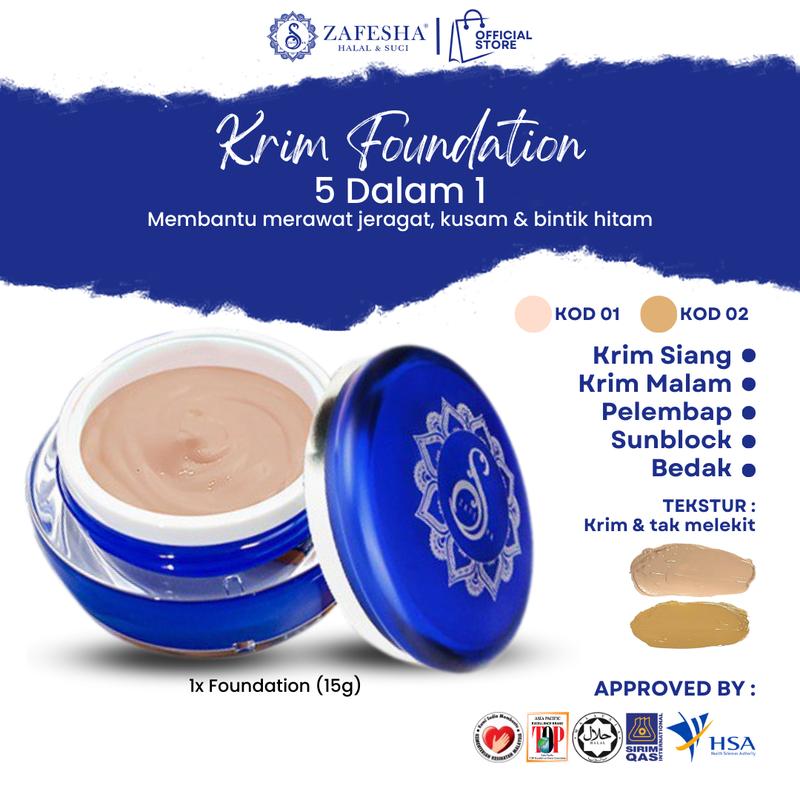 Zafesha Simply Foundation 5 Dalam 1 : Sunflower, Brazilian Palm ...