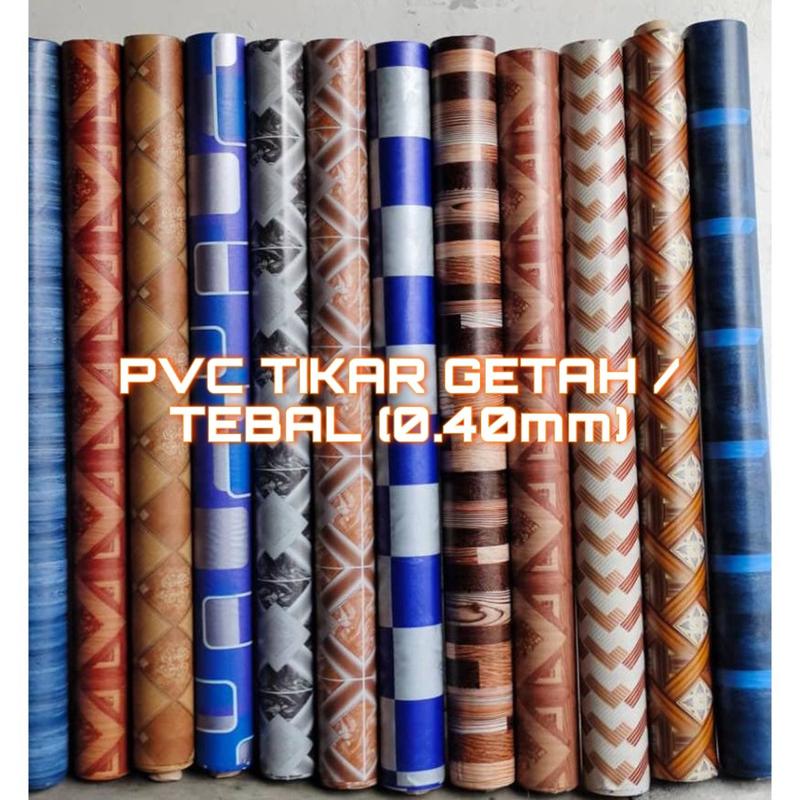 [PALING MURAH] TIKAR GETAH PVC | GRADE (A+) QUALITY | TEBAL 0.40MM ...
