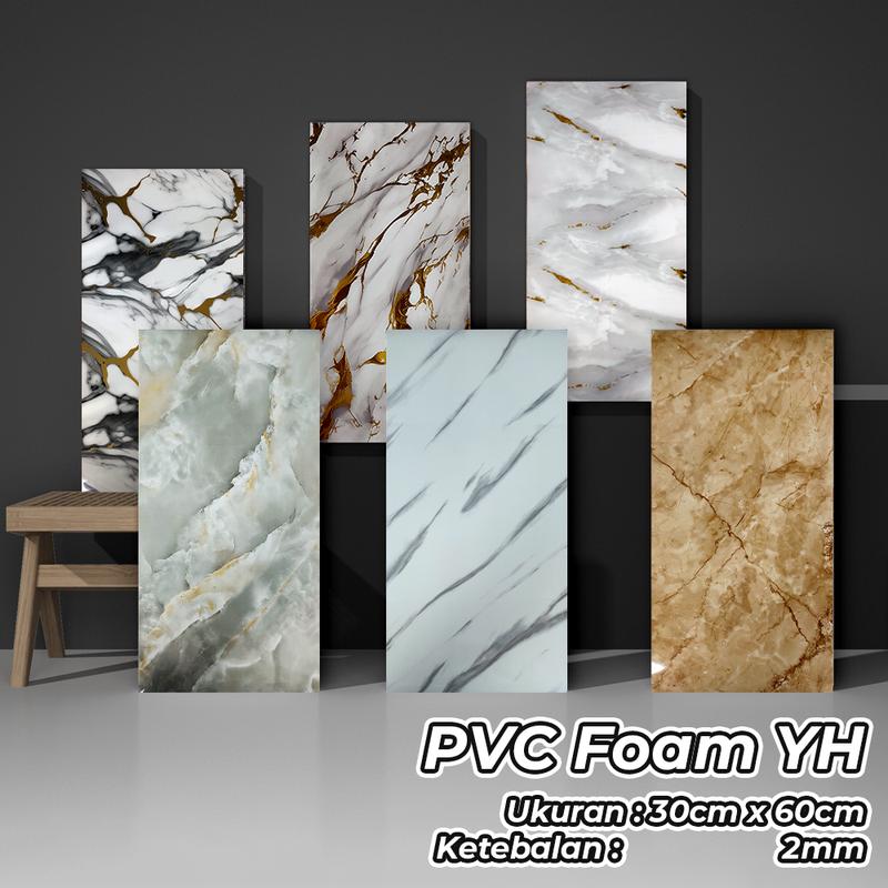 Inovasi Wallpaper batu alam PVC Foam Marble 30 x 60 COMBO 10 - Shop ...