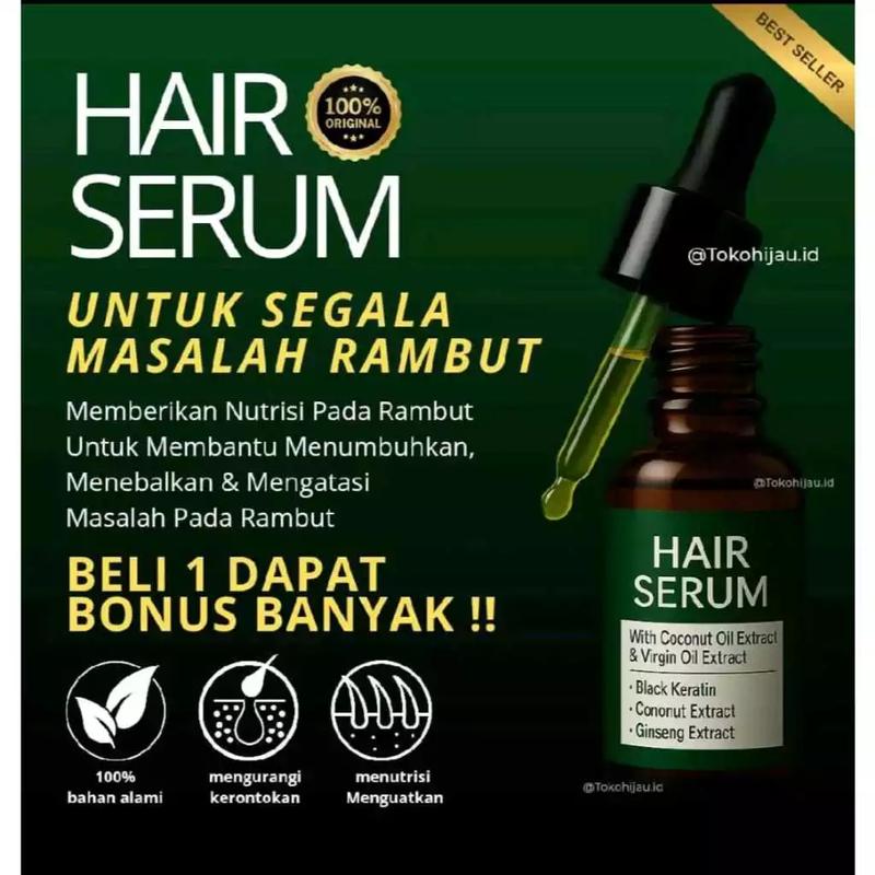 Hair Serum untuk Rambut Rontok,Kering & Bercabang - 20ml || Melembutkan ...