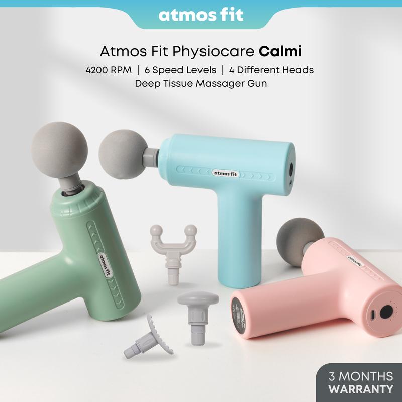 Atmos Fit Physiocare Calmi Deep Tissue Massager Gun with 4 Heads ...