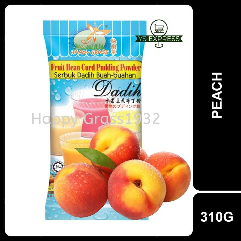 HAPPY GRASS Fruit Bean Curd Pudding Powder Peach 310G - Serbuk Dadih ...