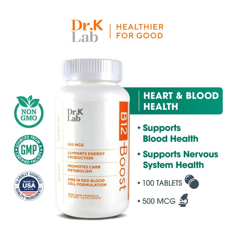 [SG] Dr. K Lab B12-Boost 500 mcg Supplement Tablet for Energ - TikTok ...