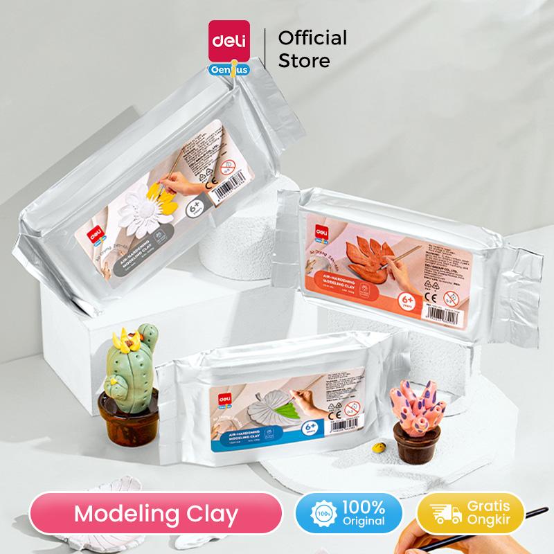 Deli Genius Air Drying Clay 250gr/500gr/1000gr Modelling Clay Sculpting ...