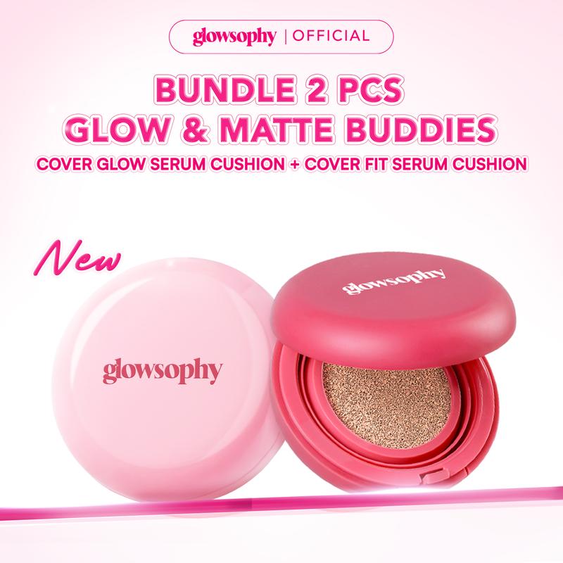 Glowsophy Bundle 2 Pcs Cover Glow + Cover Fit Serum Cushion Long ...