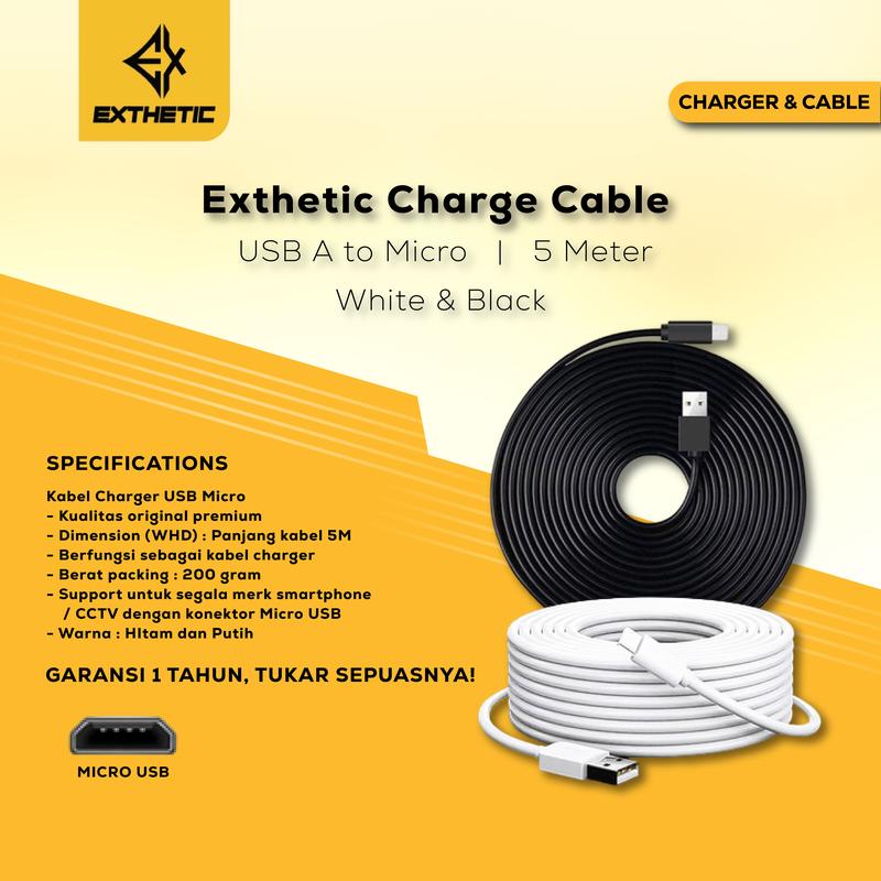 Exthetic EK05 High Speed Cable Micro 5 Meter / Kabel Data CCTV - Shop ...