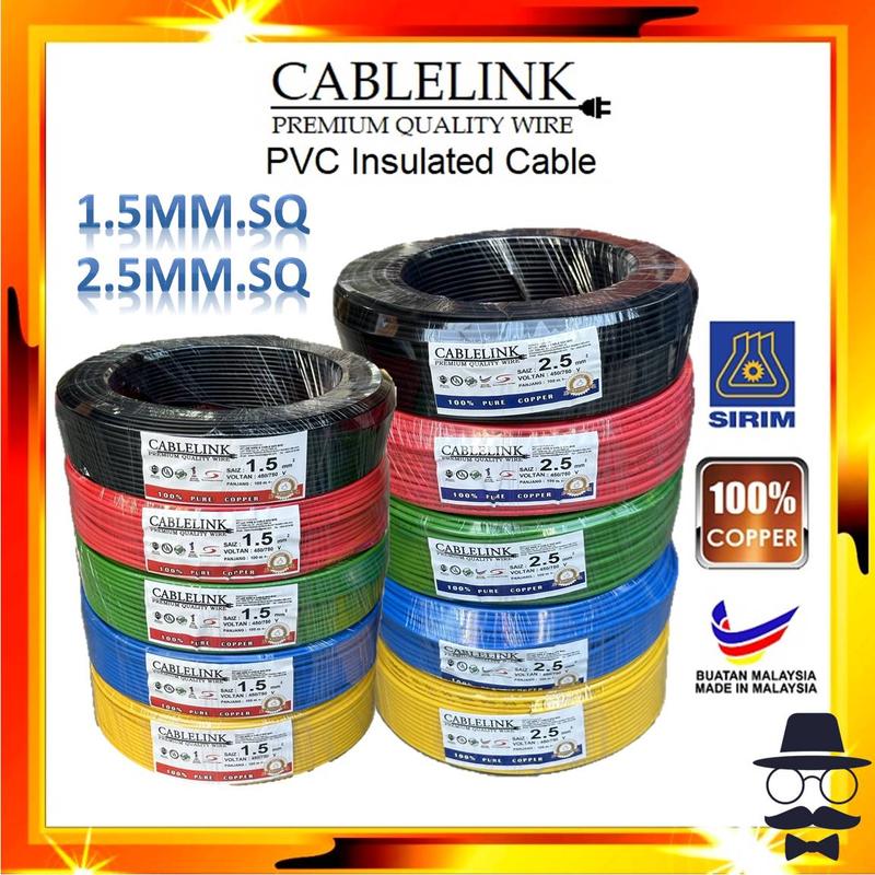 Cablelink Cable 1.5mm 2.5mm PVC Cable 100% Full Copper (SIRIM) - TikTok ...