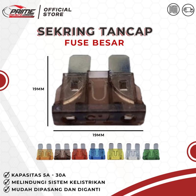 Sikring Tancap Skring Fuse Besar Mobil Motor 7.5A 10A 15A 20 - Shop ...