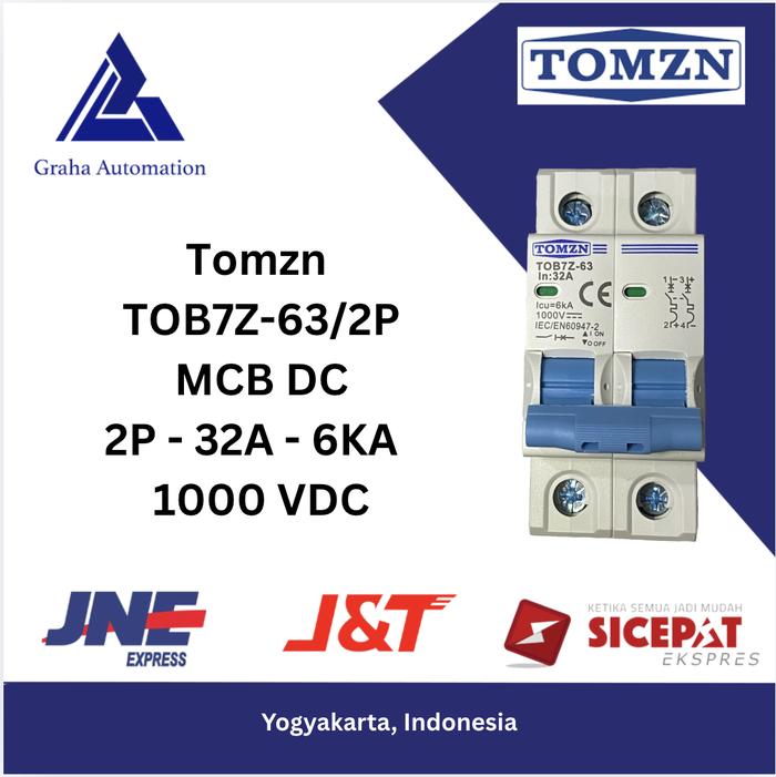 Jual Tomzn TOB7Z-63/2P MCB DC 2P - 32A - 6KA 1000 VDC - Kota Yogyakarta ...