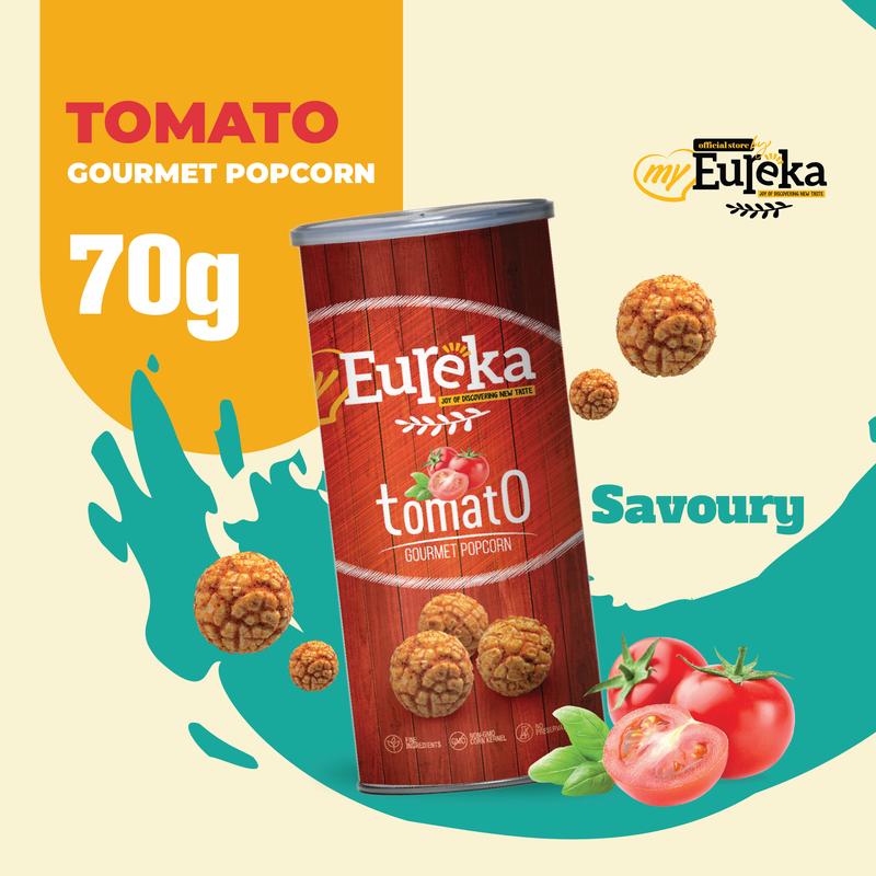 Eureka Tomato Gourmet Popcorn 70g Canister Savoury Treat - TikTok Shop ...