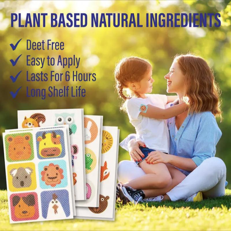 Children's outdoor anti bite stickers made of non-woven fabric ...