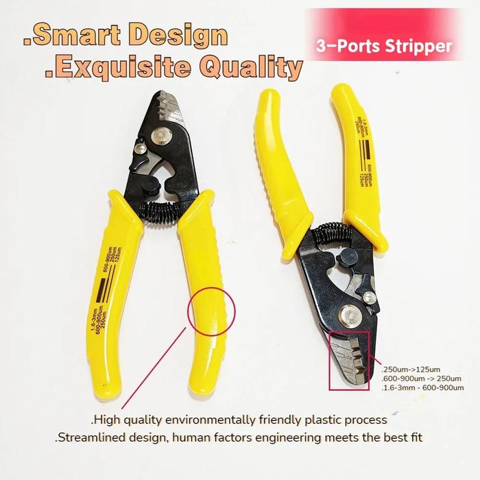 Jual Optical Fiber Wire Stripper Three-port Fiber Optical Stripper ...