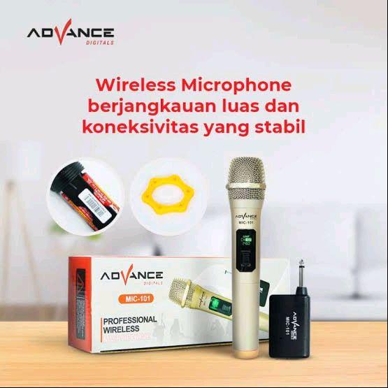 Advance Microphone / Mic Wireless MIC-101 Professional Wireless - Shop ...