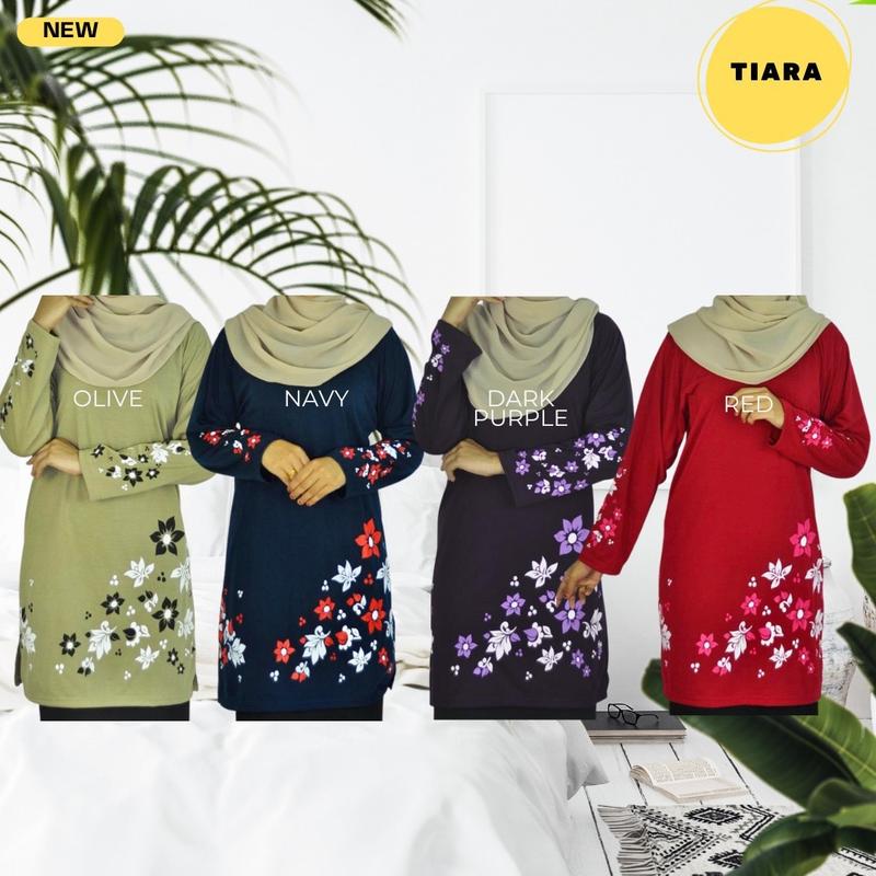 T SHIRT MUSLIMAH LABUH MURAH COTTON TIARA - MUSLIMAH PLUS SIZE - TikTok ...