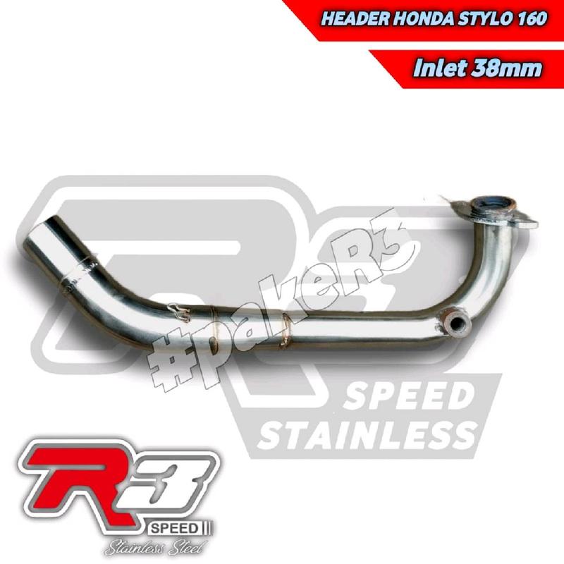 pipa header leher knalpot stylo inlet 38mm R3 Speed - Shop | Tokopedia