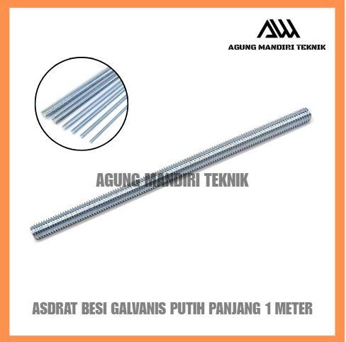 Jual Asdrat M4 Putih Long Drat M4 x 1000 Asdrat Besi Putih M4 As Drat ...