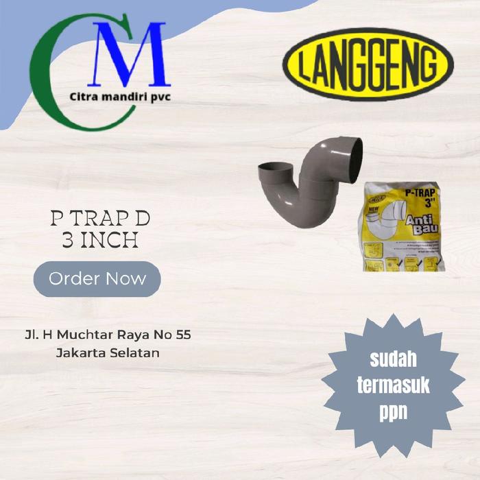 Jual P Trap 3 Inch Langgeng P-Trap 3" U Trap PVC - Jakarta Selatan ...