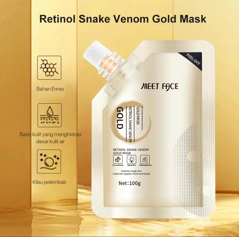 Ular Venom Peptide Gold Mask Mengpeini Retinol Lifting Firming - Shop ...