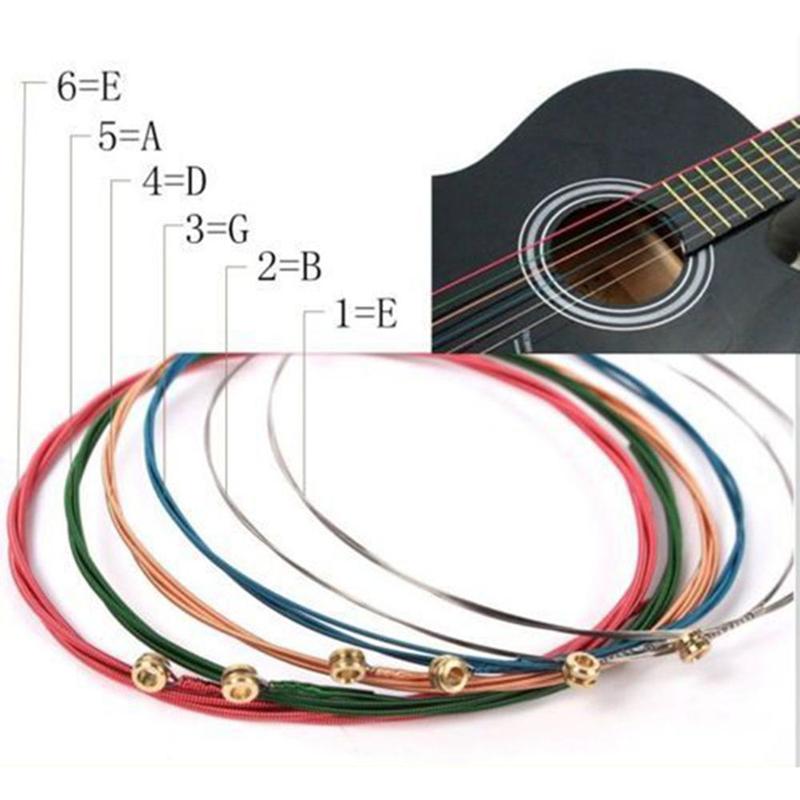 Tali gitar akustik, serba baharu, bahan keluli berwarna-warn - TikTok ...