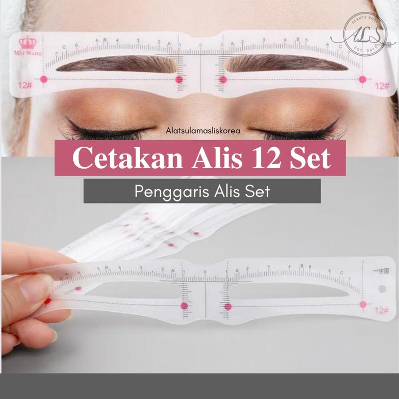 PENGGARIS SULAM ALIS CETAKAN ALIS 12 MODEL Eyebrow - Shop | Tokopedia