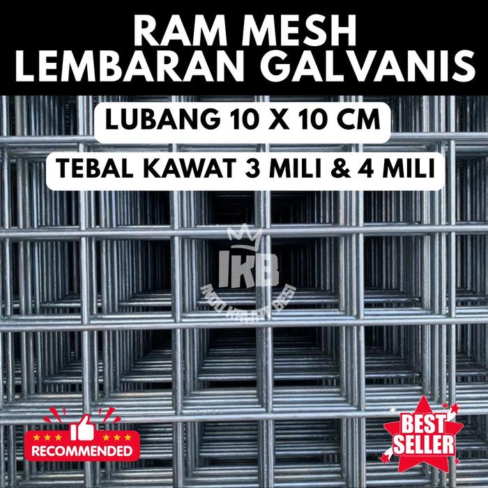 Jual Kawat Ram Mesh Lembaran Galvanis Lubangan 10x10 cm | Variasi ...