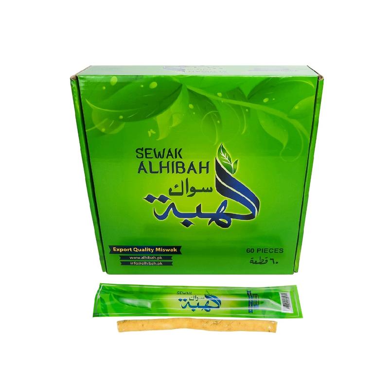 miswak Alhibah fresh stock available 60 pcs in box Gigi Pembersih ...
