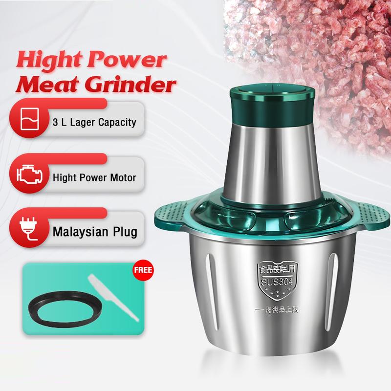 300W Pengisar daging Electric Meat Grinder Stainless Steel Multi ...