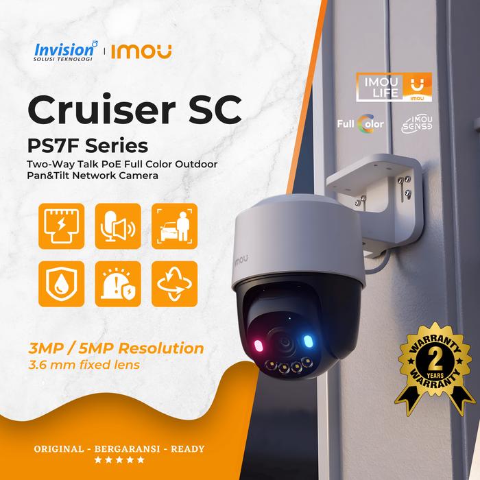Jual IMOU Cruiser SC PS7F 3MP H.265 POE P&T Camera Full Color Kamera ...