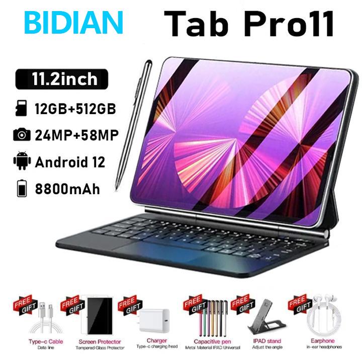 【COD สามารถ】 BIDIAN แท็บเล็ตพีซีใหม่ Pro11 10.1inch+12GB+512GB - TikTok ...