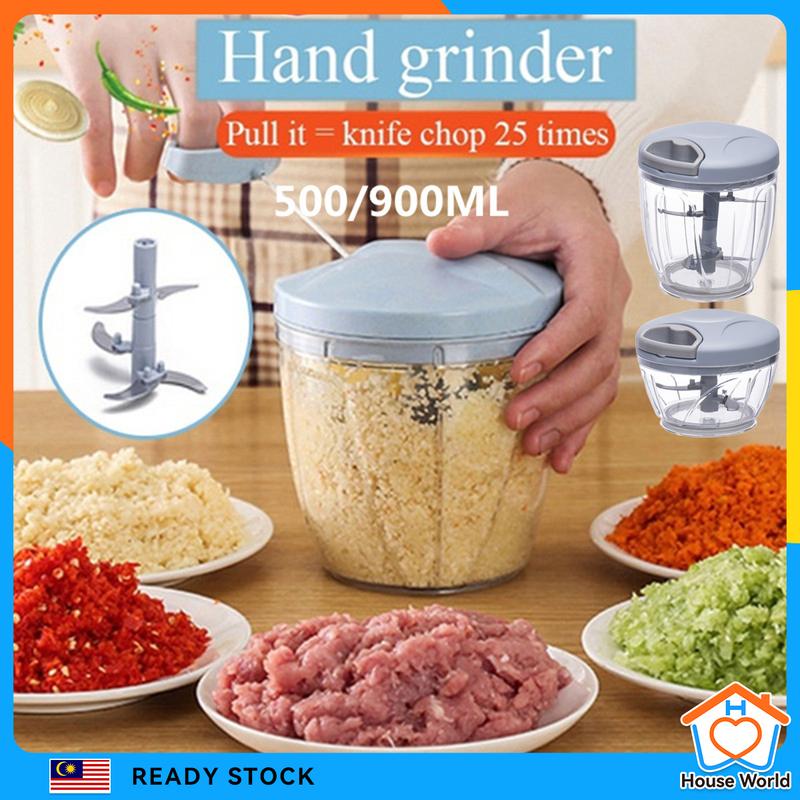 500/900ML Hand Pull Speedy Chopper Manual Blender for Garlic - TikTok ...
