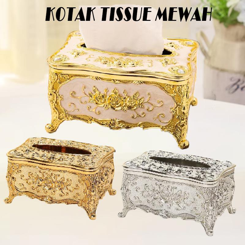 KOTAK TISSUE MEWAH/KOTAK TISSUE AESTHETIC/TEMPAT TISSUE BOX DENGAN ...